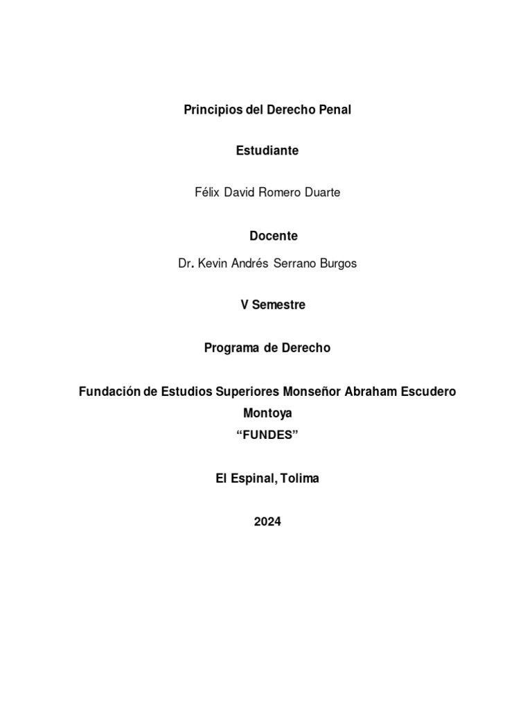 Principios Del Derecho Penal Pdf Derecho Penal Ley Procesal