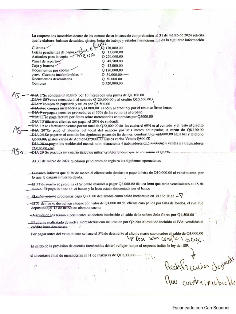 Ejercicio No.6 Contab | PDF