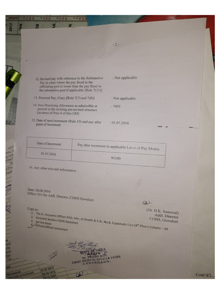 Pay Fixation | PDF