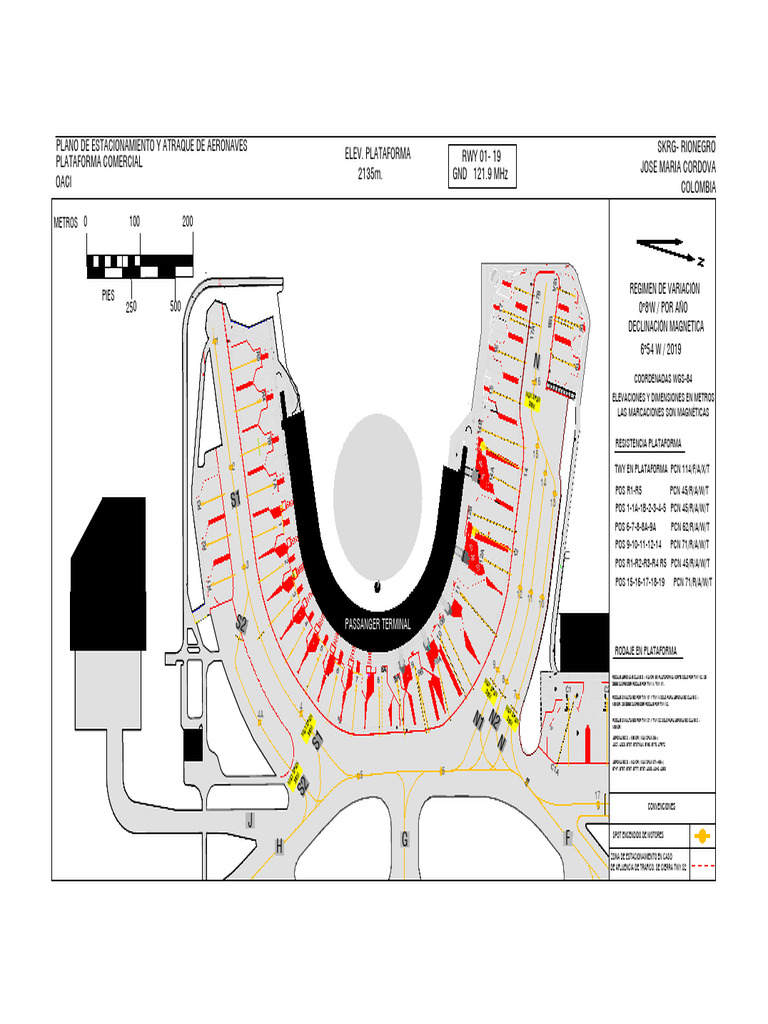 Aircraft Parking Docking Chart Commercial - ICAO | PDF | Aeronave ...