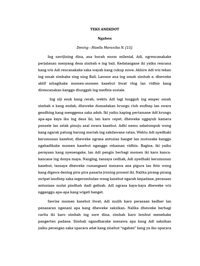 Teks Anekdot | PDF