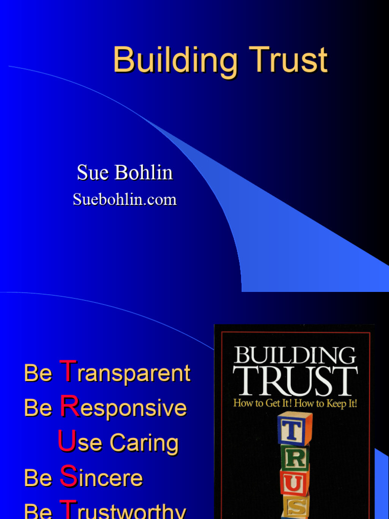 Building Trust in Relationships | PDF | Feeling | Leadership
