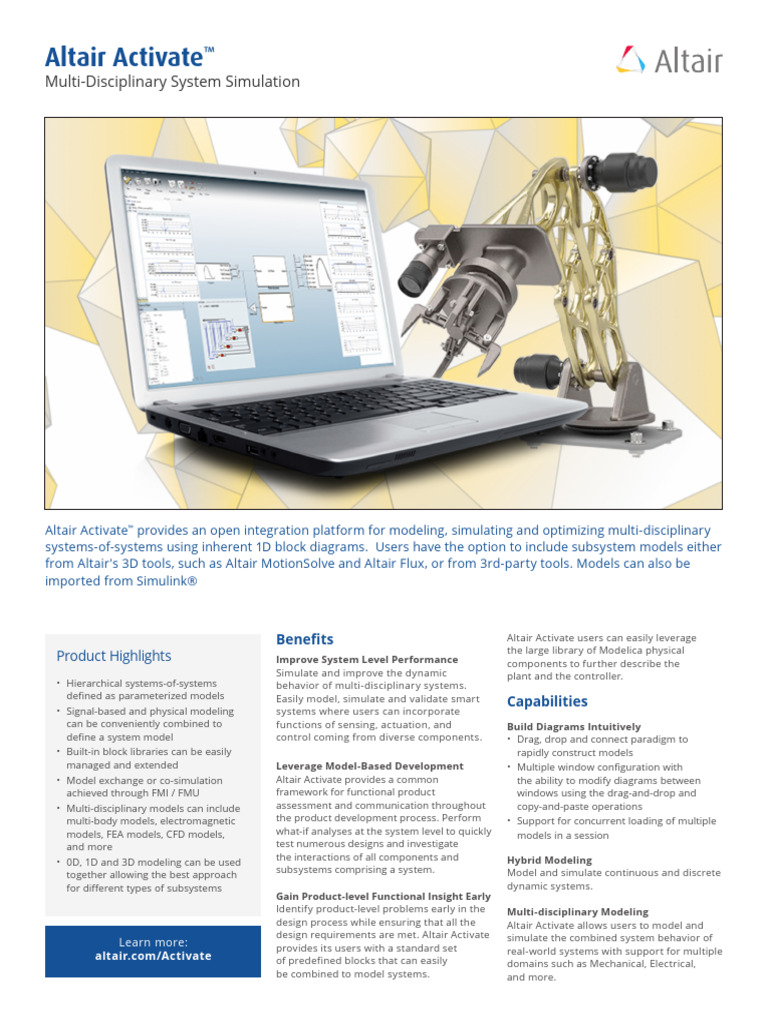 Altair Activate | PDF | System | Computing