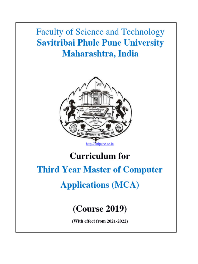 TY MCA (2019 Course) Curriculum Under Engineering (3 Years) 30.06.2021 ...