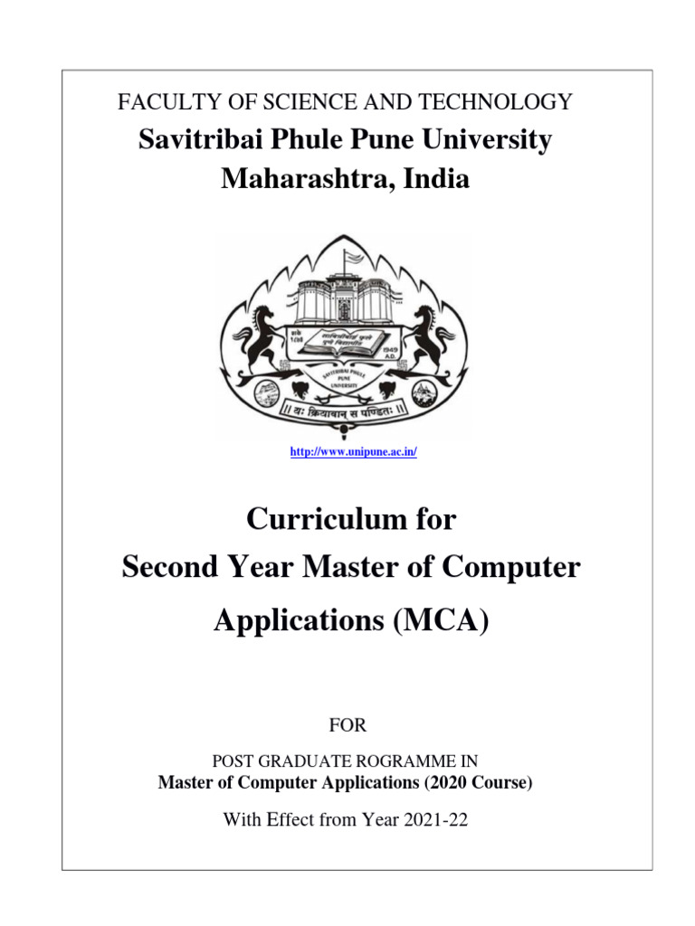 SY - MCA (2020 Course) - Curriculum - Under - Engineering (2 Years) - 30.06.2021 | PDF ...