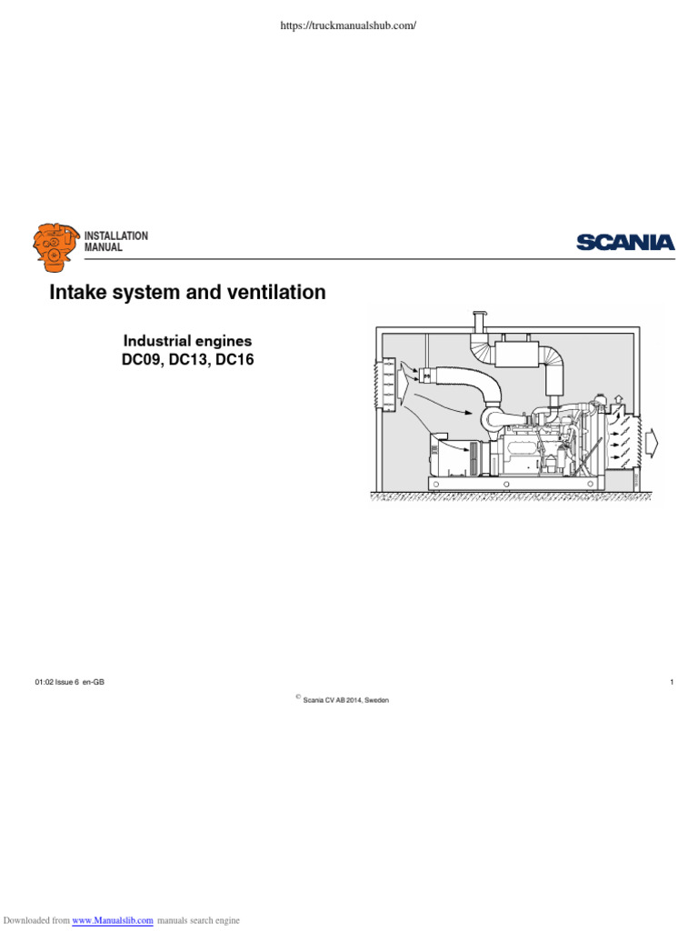 Scania DC09-DC16 Installation Manual | PDF | Engines | Flow Measurement