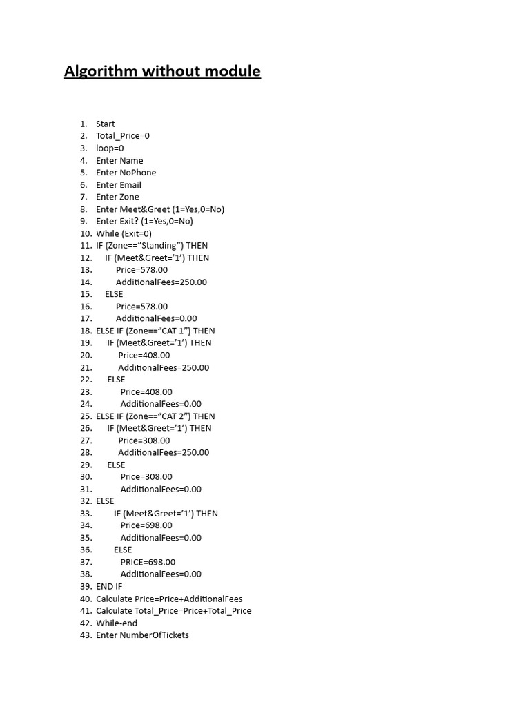 Algorithm without module and module | PDF | Financial Economics ...
