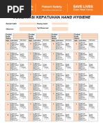Hand Hygiene Audit Observation Form | PDF