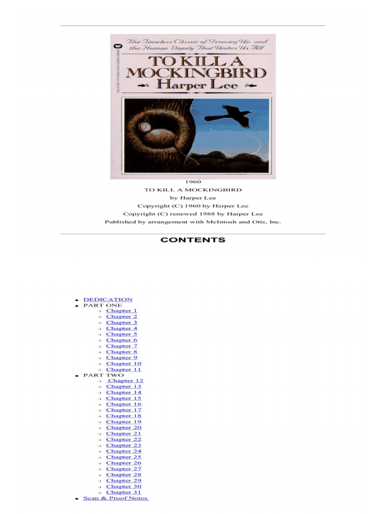 To Kill A Mockingbird - Full Text PDF | PDF
