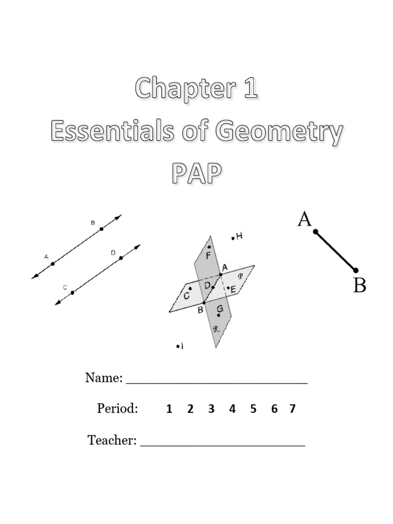 Notes Packet Topic 1 Tools of Geometry | PDF | Line (Geometry ...