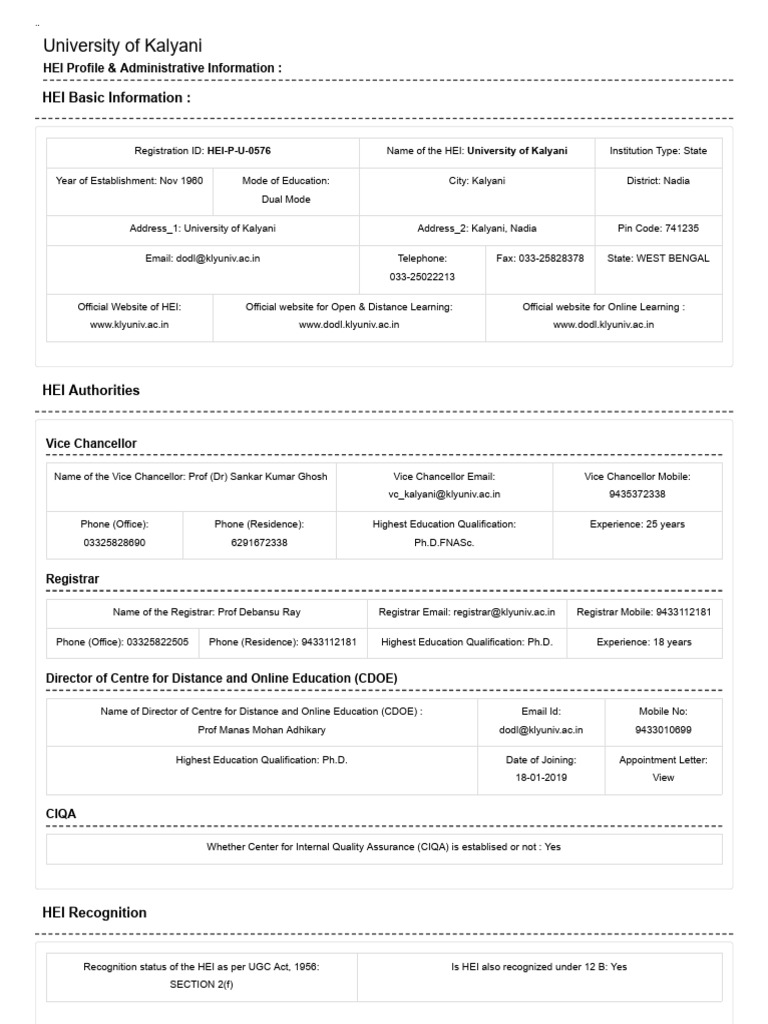 Online Application For UGC-DEB Recognition 2020-21 (Beginning January ...