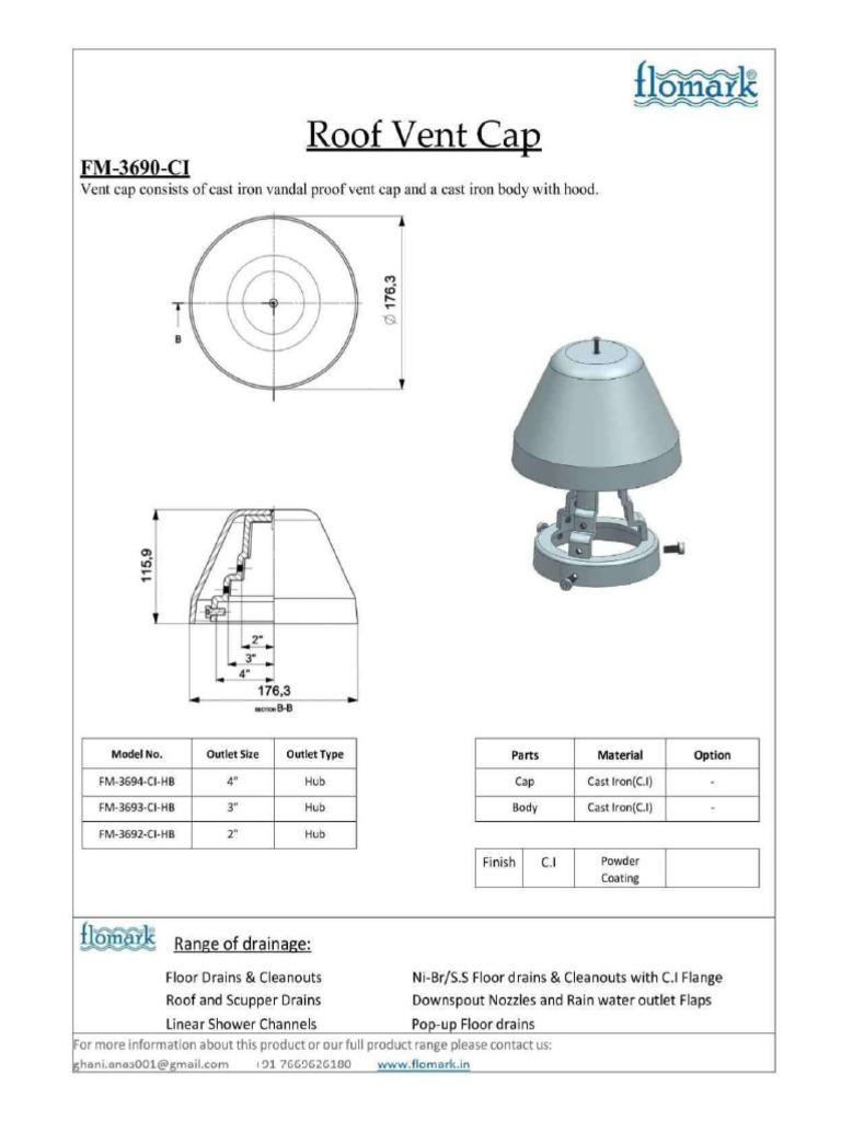 Vent Cowl Data | PDF