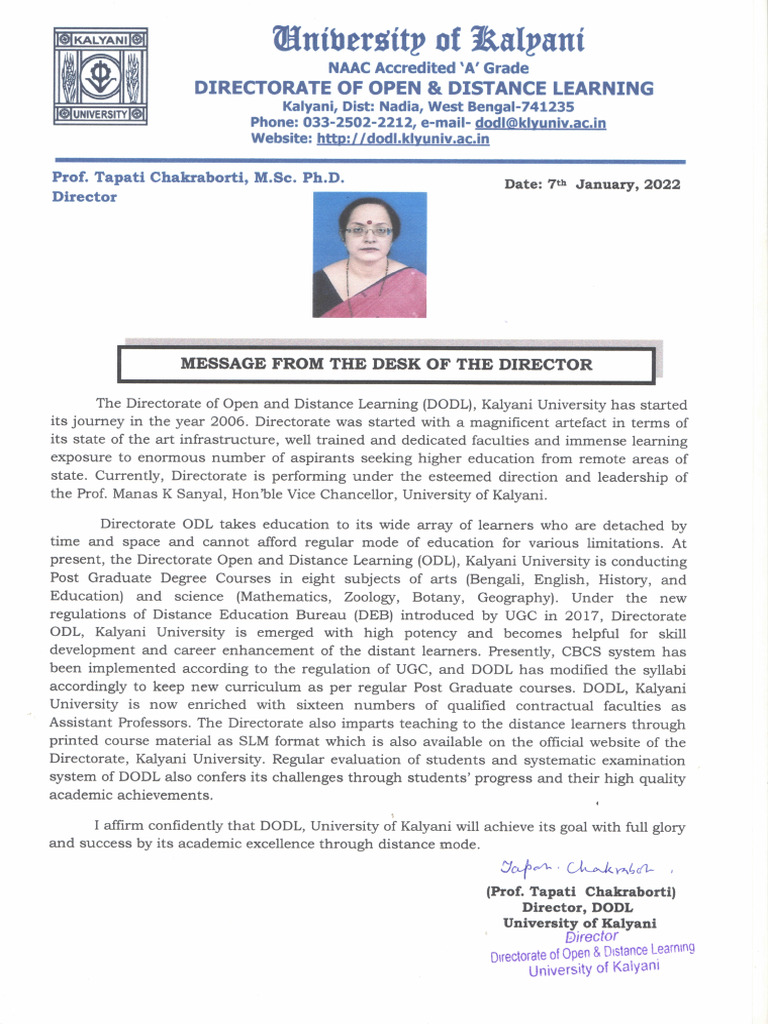 Message_from_the_Desk_of_the_Director_DODL_21.1.2022 | PDF