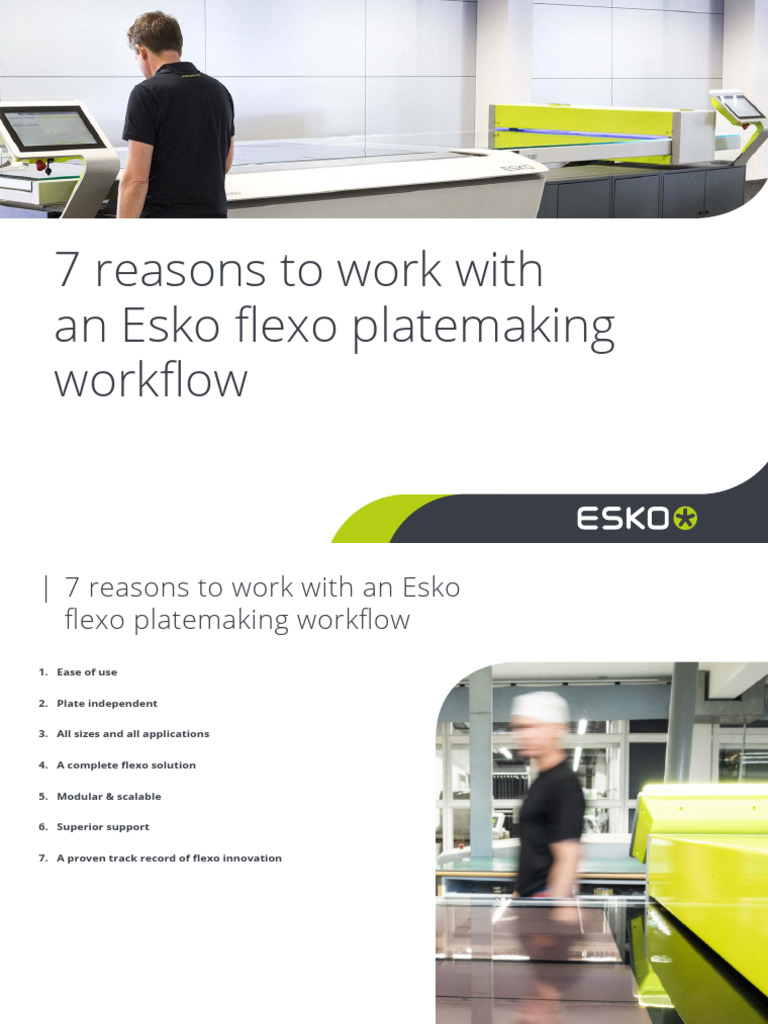 7 Reasons To Work With An Esko Flexo Platemaking Workflow 077 US | PDF ...