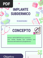 Colocacion de Implante Subdermico | PDF | Ciclo menstrual | Control de ...