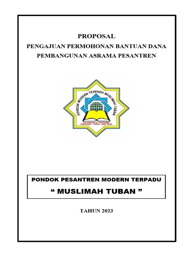 Proposal Muslimah Tuban Kemenag Ri | PDF | Ilmu Sosial | Kesehatan Holistik
