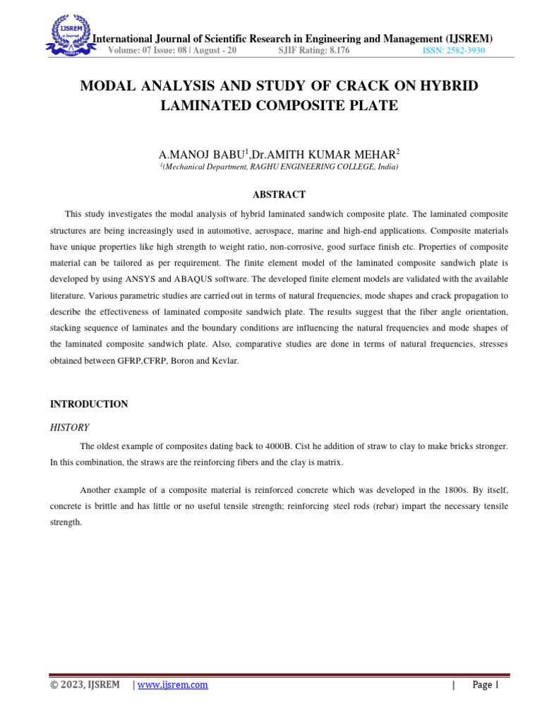 Mtech Student Paper 2023-24 | Download Free PDF | Fracture | Fracture ... Mtech Student Paper 2023-24 | Download Free PDF | Fracture | Fracture ...