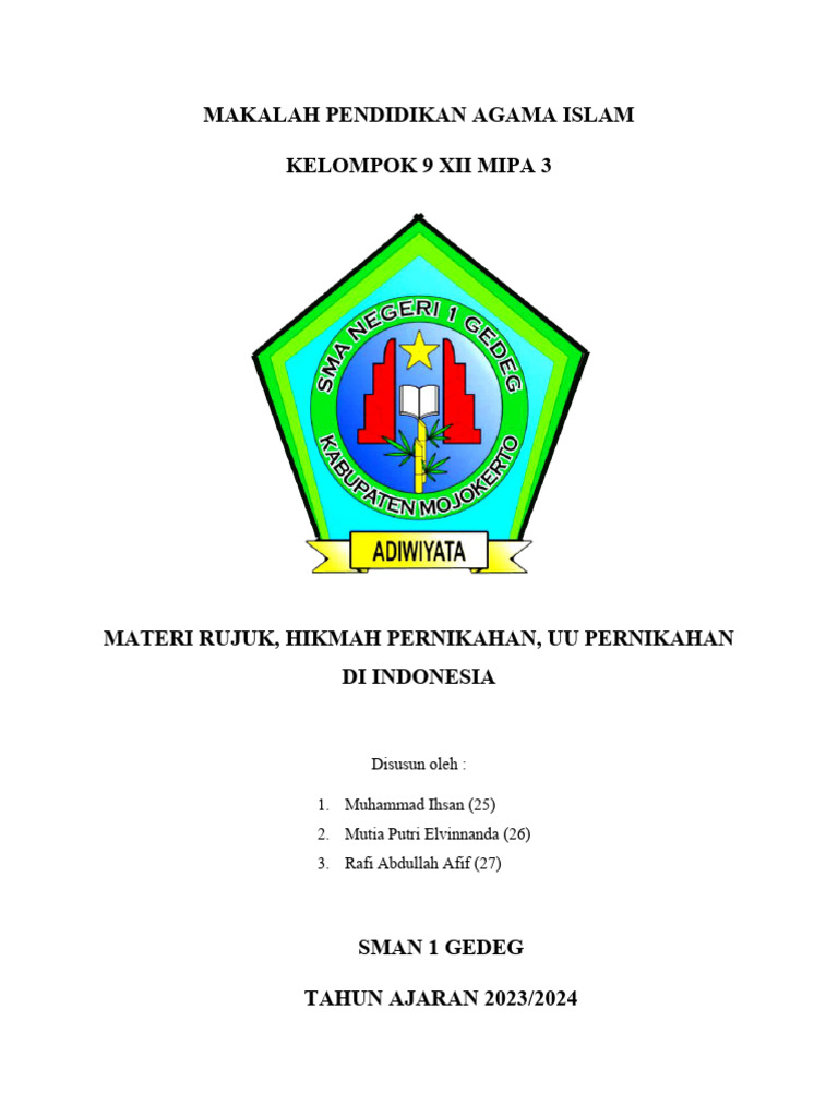Rujuk Pai-Mutia | PDF