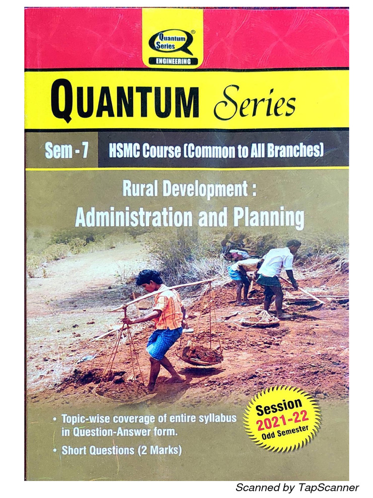 Rural Development Quantum Notes | PDF
