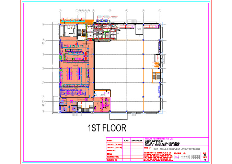 Isha Asbuild Equipment Layout 1 ST Floor - Rev-11 | PDF