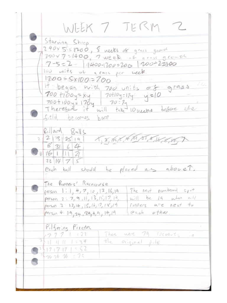 Week 7 Term 2 Challenge Problems | PDF