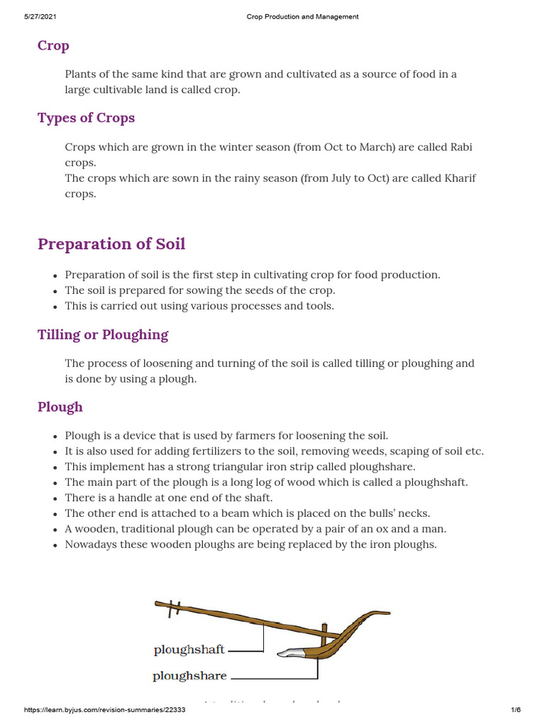 Crop Production and Management Guide | PDF | Sowing | Crop Rotation