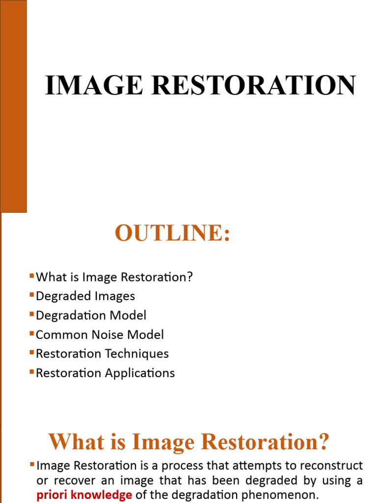 07image Restoration | PDF | Image Processing | Telecommunications ...