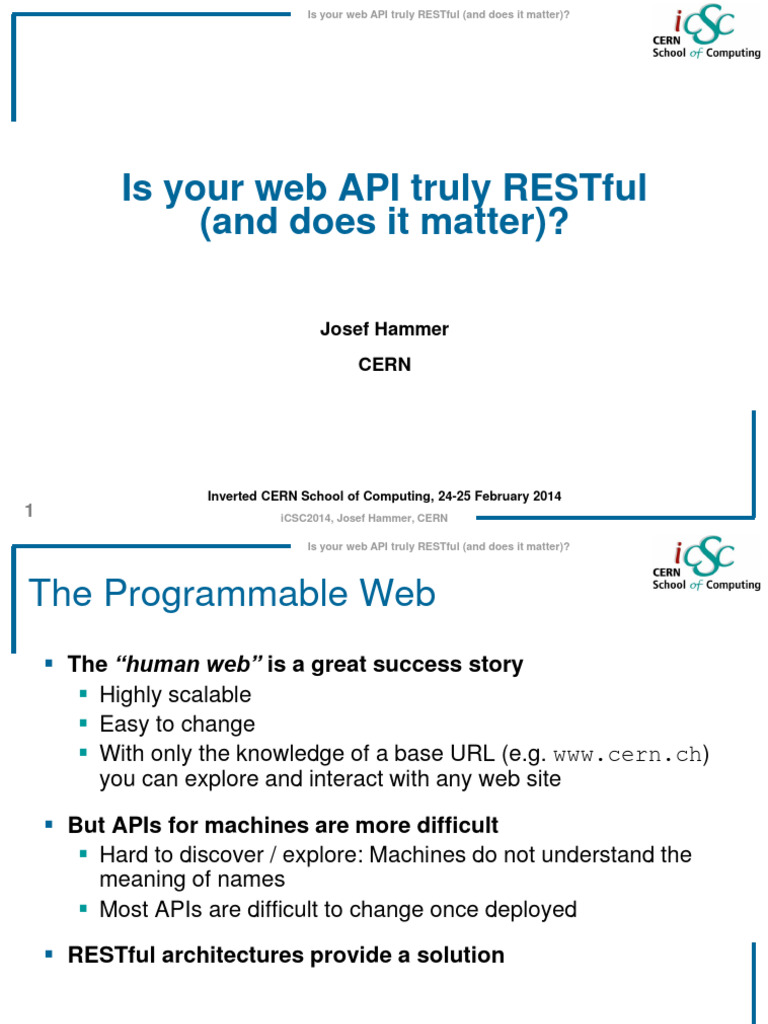 Is Your Web API Truly RESTful | PDF | World Wide Web | Internet & Web