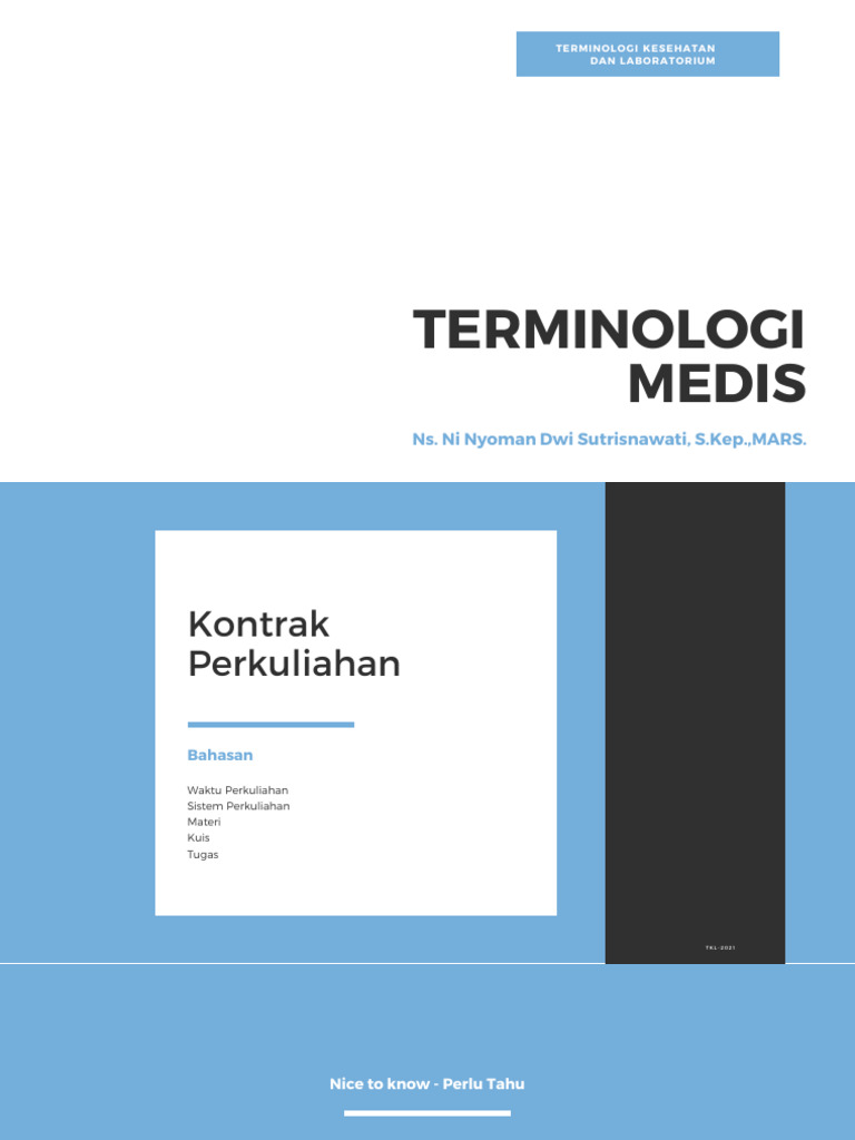 Panduan Terminologi Medis dan Kesehatan | PDF