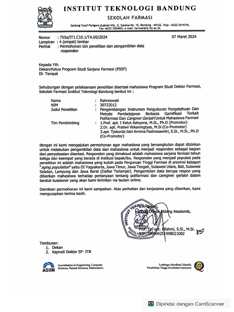 Permohonan Izin PSSF | PDF