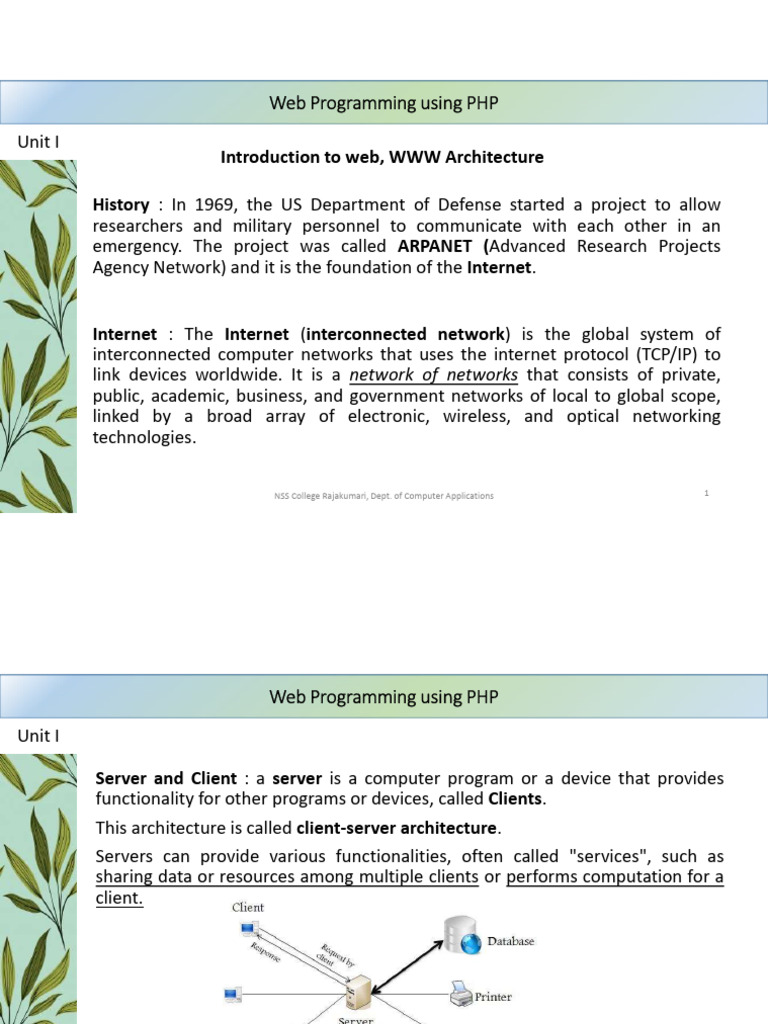 Webphp Unit10 Pdf Pdf World Wide Web Internet Web