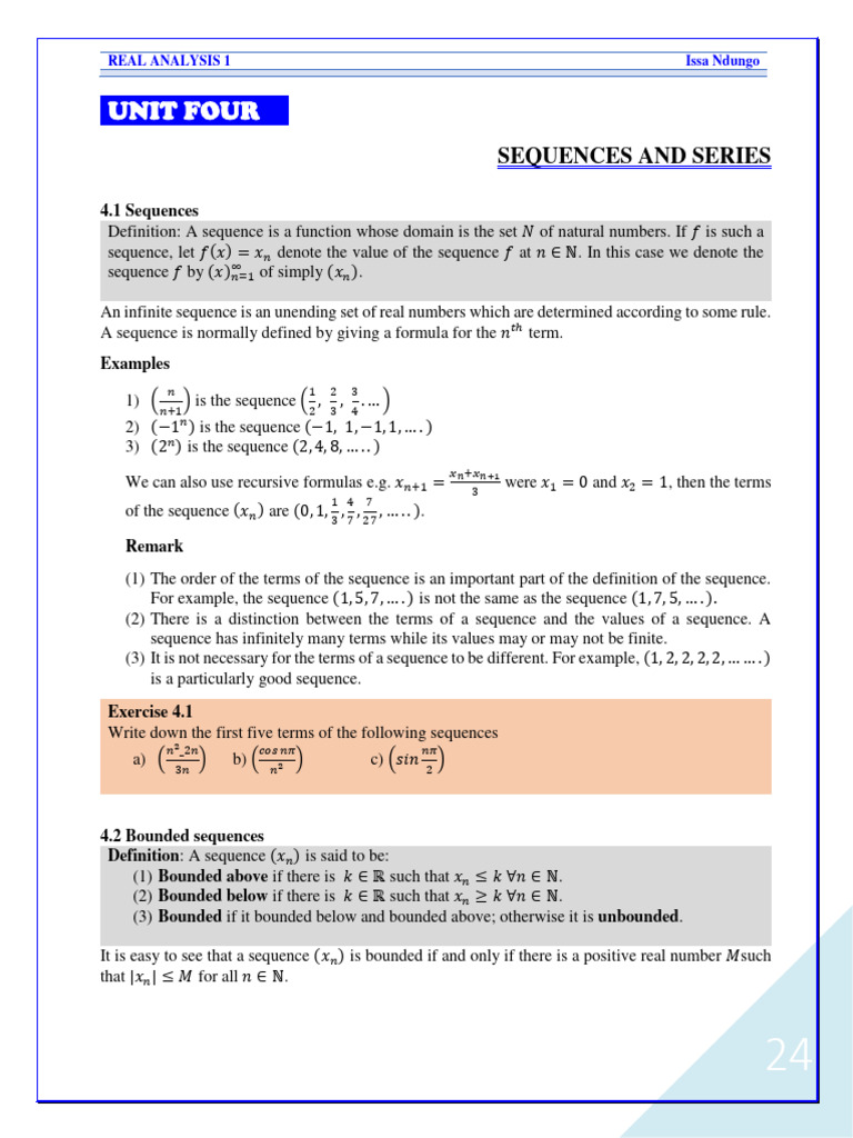 Sequence Series | Download Free PDF | Sequence | Series (Mathematics)