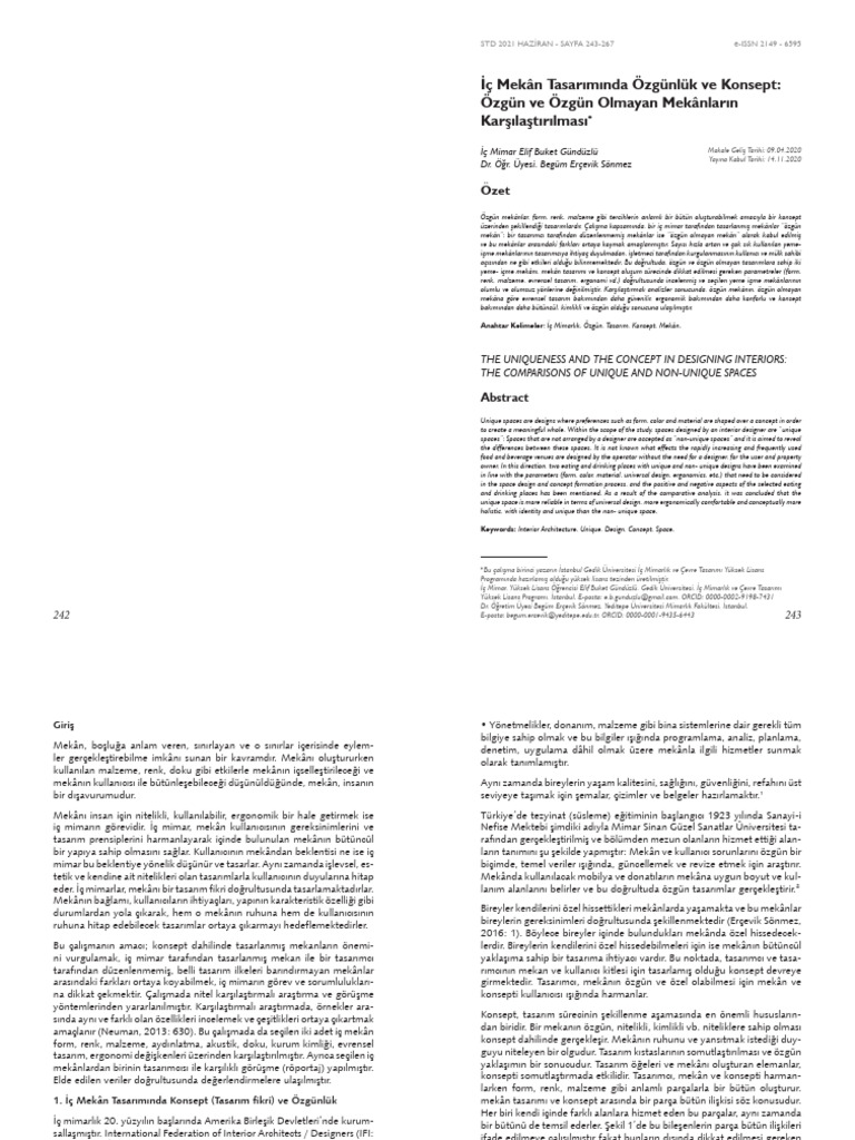 Mek - N Tasar - M - Nda - ZG - NL - K Ve Konsept - ZG - N Ve - ZG - N Olmayan Mek - Nlar - N Kar ...