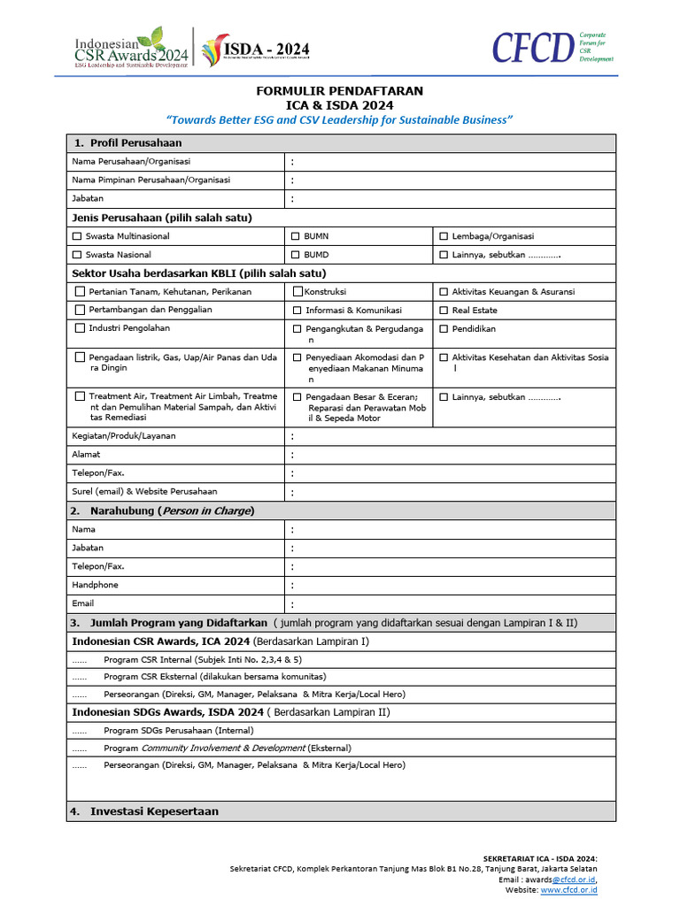 Form 0 Ica - Isda 2024 Final | PDF | Bisnis | Pengelolaan Keuangan & Uang