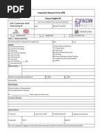 Inspection Request Form Template | PDF | Specification (Technical Standard)