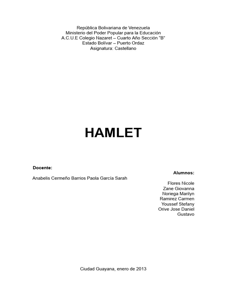 Hamlet 3 | PDF | Aldea