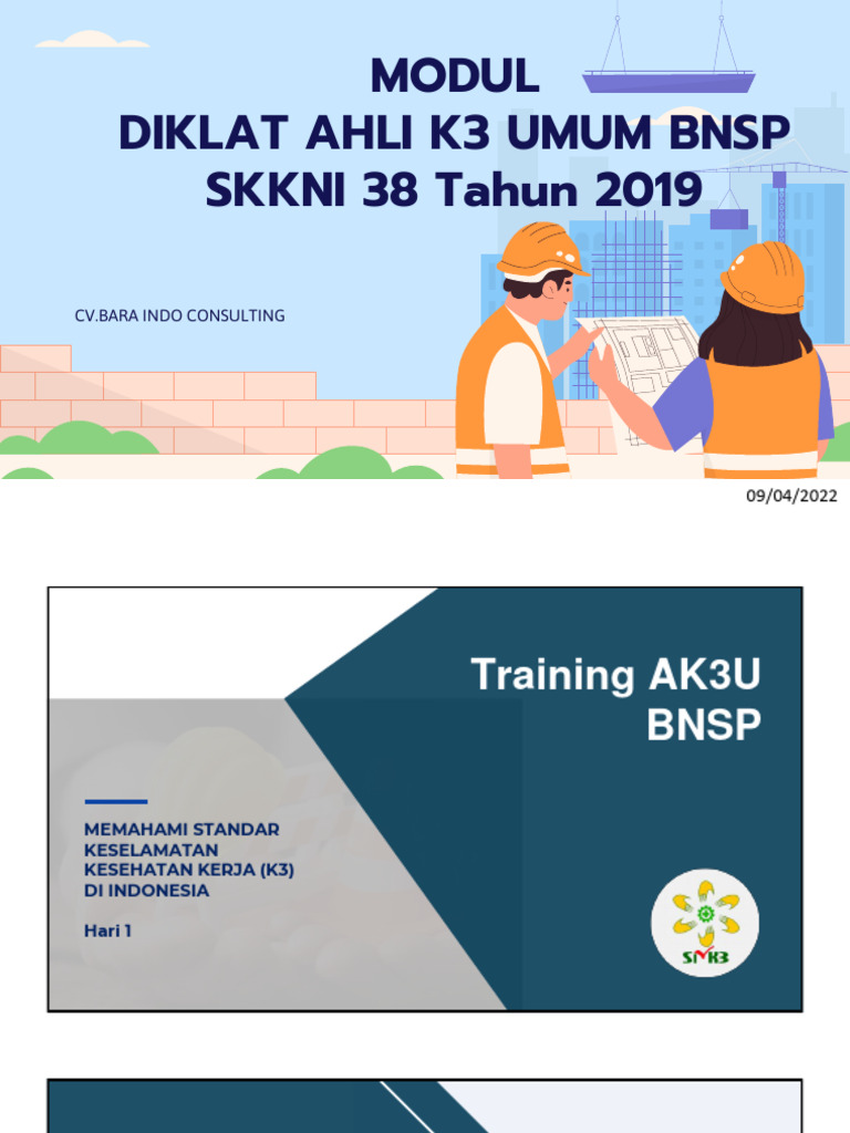 Modul Ahli k3 Umum Bnsp-1 | PDF