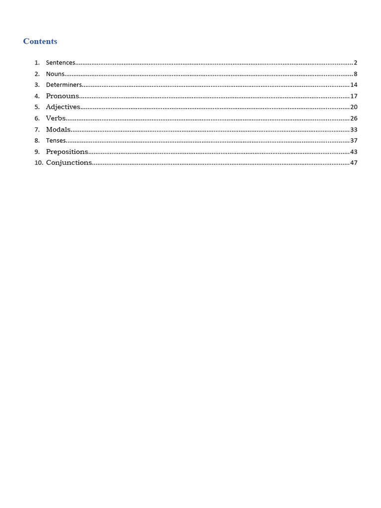 LP Grammar 8 to Be Change | PDF | Adjective | Noun