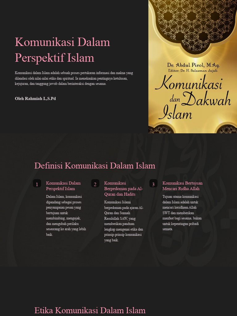 Komunikasi Dalam Perspektif Islam | PDF | Karier & Perkembangan | Sains & Matematika