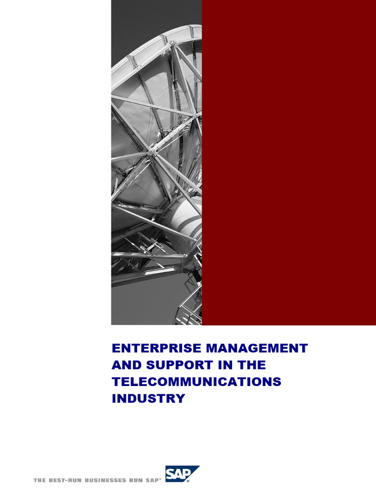 SAP Enterpise Management Telecom Brief | PDF | Customer Relationship ...