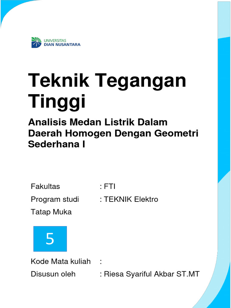 Modul 05 - Teknik Tegangan Tinggi 2022 | PDF