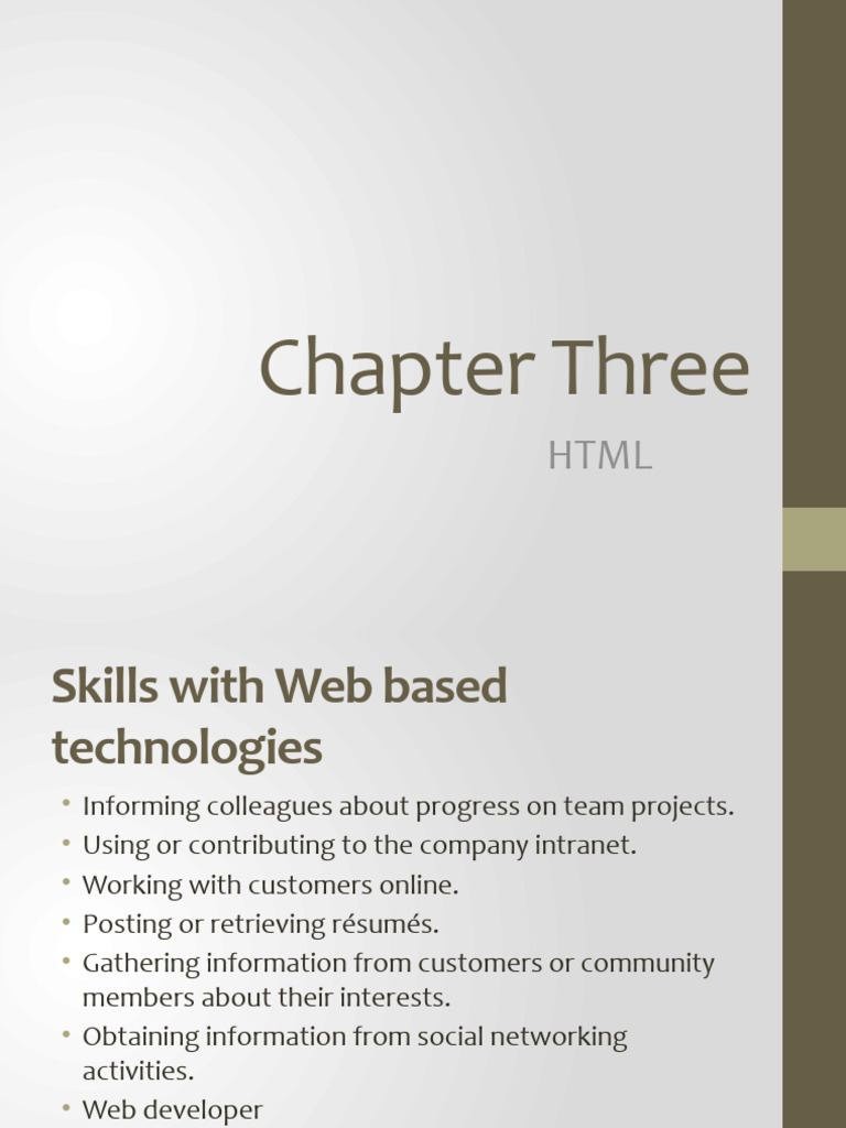 chapter three part I and part II | Download Free PDF | Html Element | Html