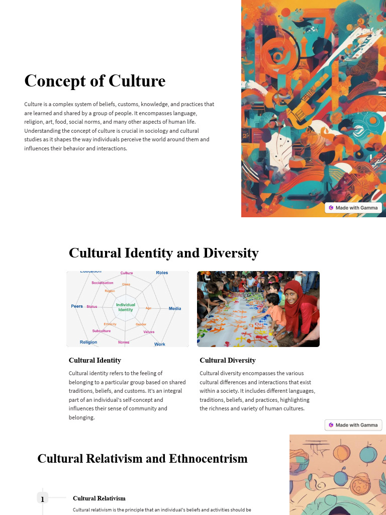 Concept of Culture | Download Free PDF | Identity (Social Science ...