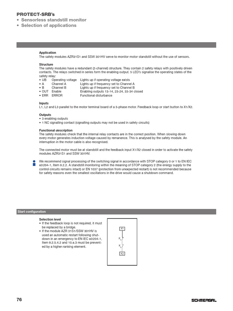 Sensorless Motor Standstill Monitoring | PDF | Relay | Power Inverter