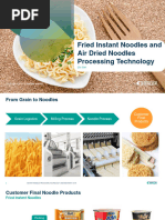 Noodle Manufacturing Process Overview | PDF | Noodle | Chemistry