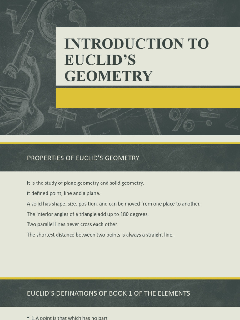 Introduction to Euclid’s Geometry Class 9'b' Grp 5 | PDF | Line (Geometry) | Angle