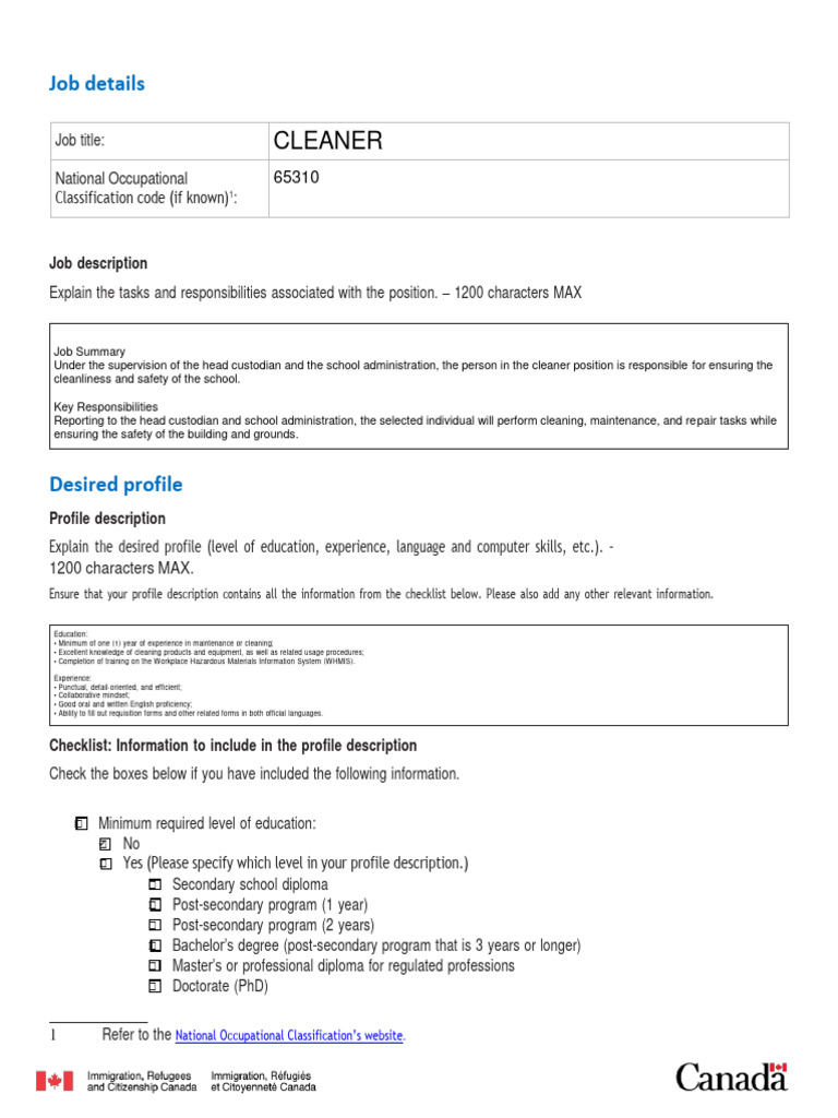 Cleaner Position at Viamonde Schools | PDF | Employment | Salary