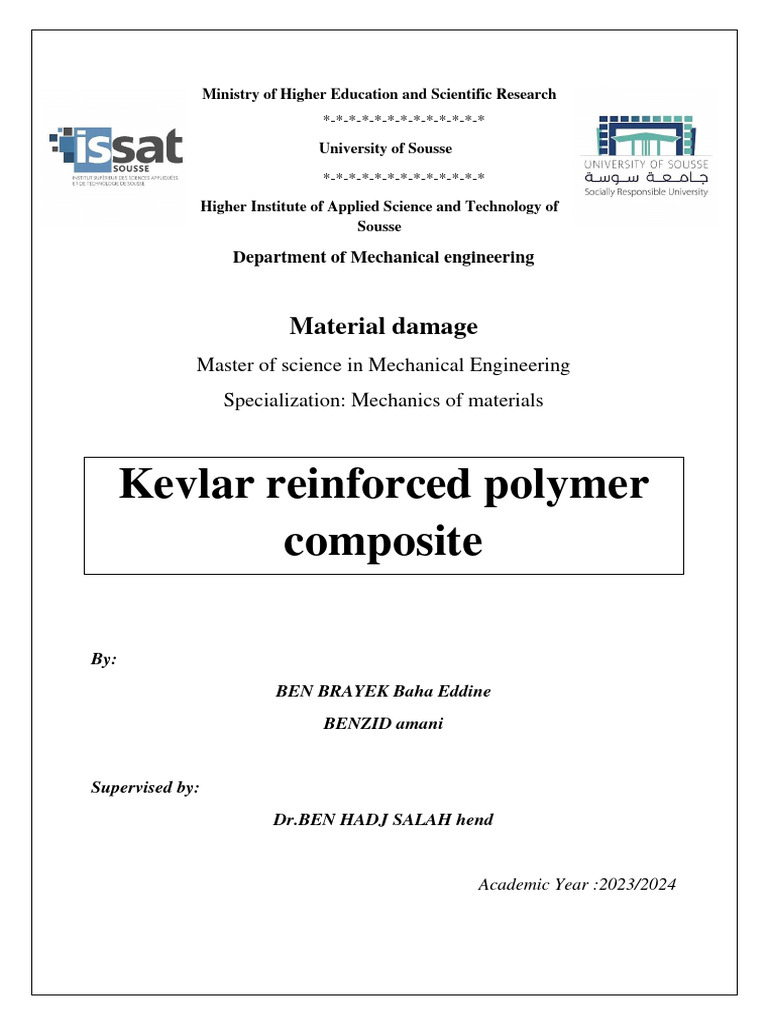 Kevlar Reinforced Polymer Composite | PDF | Composite Material ...