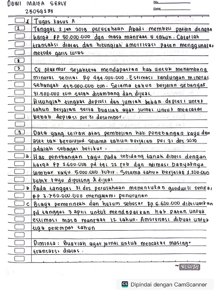 Tugas Kasus 6 Dewi Maifa Serly-23059133 | PDF