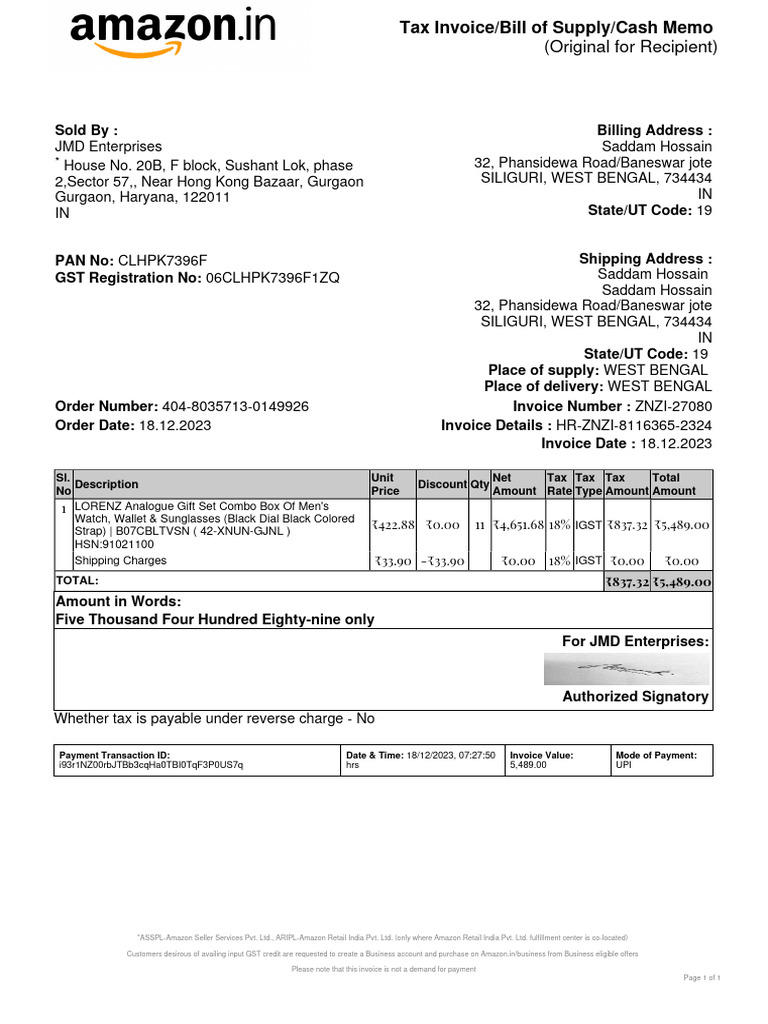 Invoice | PDF | Invoice | Taxes